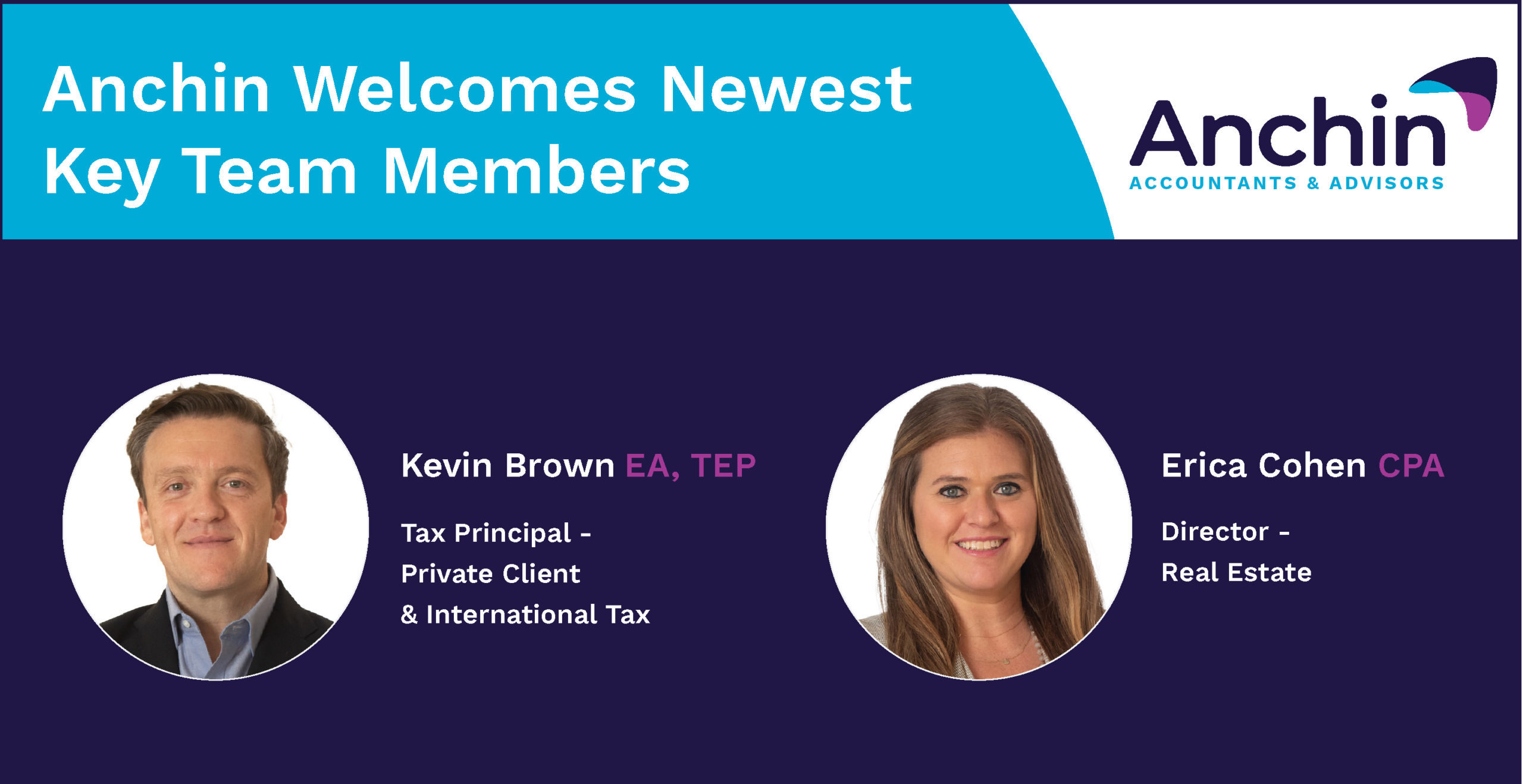 Anchin Continues to Bolster its Ranks With Two New Experts
